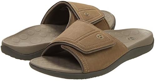 Vionic Orthaheel Men/Women Kiwi Slide In Orthopedic Sandals - Tan (Mens ...