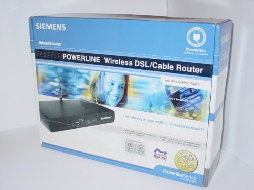 Siemens SpeedStream 2524 Powerline Wireless Cable/DSL Router (SS2524 ...