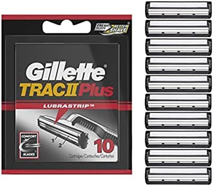 Gillette TRAC II Plus Men’s Razor Blades -10 Refills price in Saudi ...