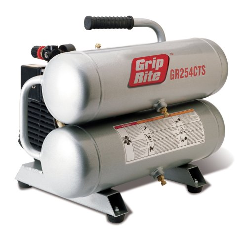 Grip-Rite GR254CTS 2HP 4 Gallon Twin Stack Compressor