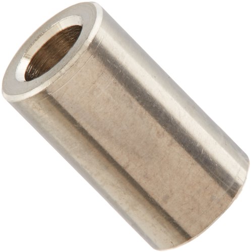 Round Spacer, 18-8 Stainless Steel, Plain Finish, #6 Screw Size, 1/4 ...