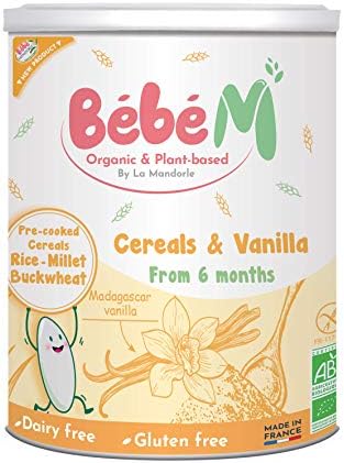 Bebe M Organic & Plant Based Baby Cereals With Vanilla From 6 Months ...