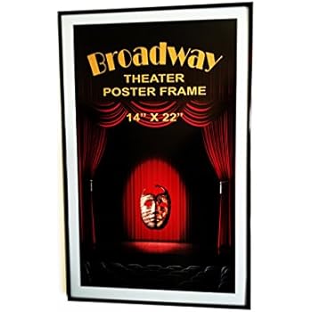 Amazon.com: Broadway Theater 14" x 22" Poster Card Frame (Black ...