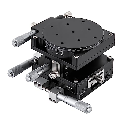 XYZR 4 Axis Manual Linear Stage，90 x 90mm Trimming Platform Tuning ...