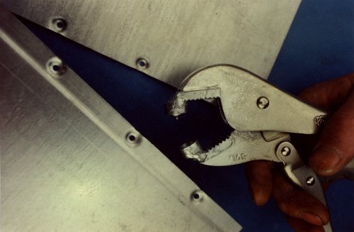 Buy Rivet Dimpler 10" locking pliers with dimpling head hide ...