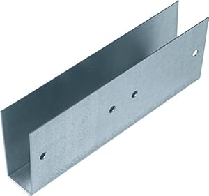 One Slot Fencing - (Set of 3) Double Mortice Brackets (25mm) - Fix ...