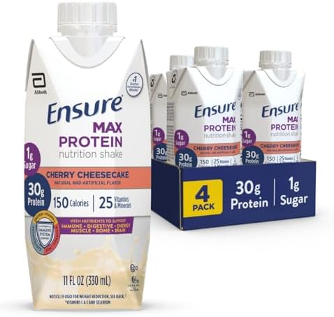 Ensure Max Protein Nutrition Shake, with 30g of Protein, 1g of Sugar ...