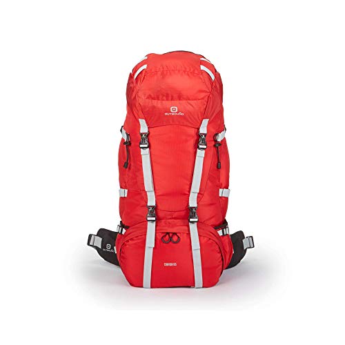 Outbound Canyon 65L Large Capacity Backpack with Internal Frame (Red ...