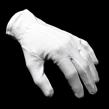 Amazon.com: Eddington’s Waiter’s Butler Gloves, Cotton, Fits Most Sizes ...