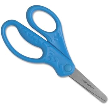 Amazon.com: Fiskars Blunt-tip Safety-edge Blade Scissors Navy blue ...
