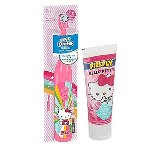 Hello Kitty - 2 Piece Oral Hygiene Set includes Hello Kitty Toothbrush ...