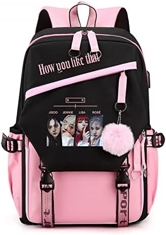 سعر Goodern Bl-ack-pin Backpack with USB Charging & Headphone Port ...