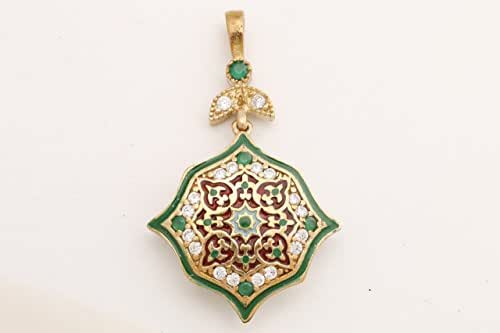 Amazon.com: Motif Style Turkish Handmade All Authentic Jewelry Green ...