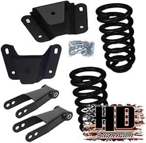 Amazon.com: 1965-1972 F100 3" Front 4" Rear Drop Coils Springs Hangers ...
