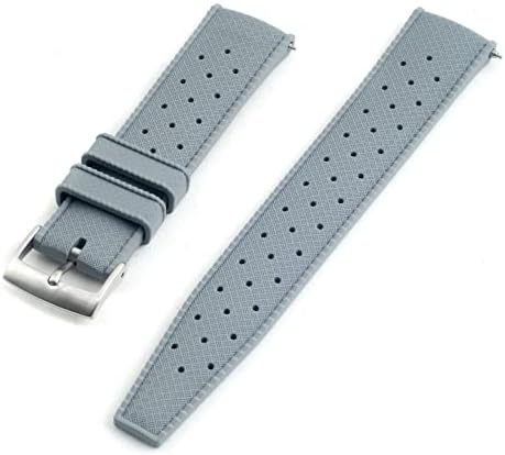 StrapHabit Quick Release Tropical Style FKM Rubber Watch Strap Band ...