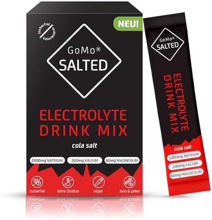 GoMo SALTED Hydration Aid, Electrolytes without Sugar, Low Calorie ...