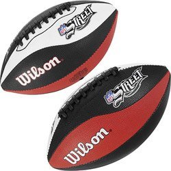 Amazon.com : NFL Street Ball Red/Black/White Football : Youth Footballs ...