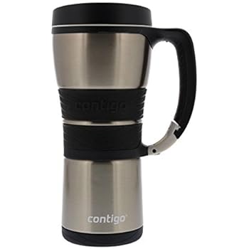 Amazon.com | Trudeau Board Room 16-Ounce Travel Mug, Black: Coffee Cups ...