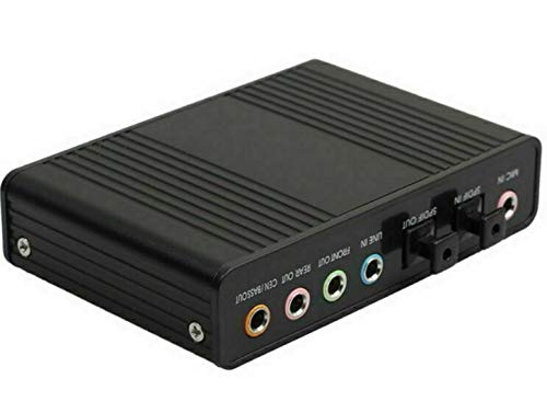 Sound Card, Optical Audio Output Adapter External USB Sound Card 6 ...
