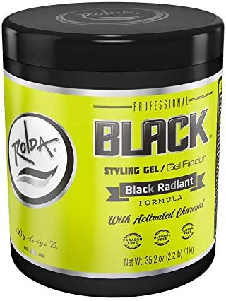 Rolda Styling Gel Ultra Strong Hold Alcohol Free Black 2.2lb Unisex ...