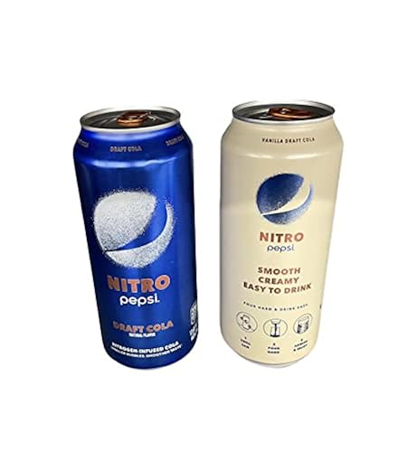 Pepsi Nitro, Draft Cola & Vanilla Draft Cola Variety Pack, 13.65oz Cans ...