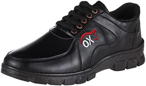 سعر OX Faux Leather Black Sneakers OX5 For Men, Size 43 EU فى مصر ...