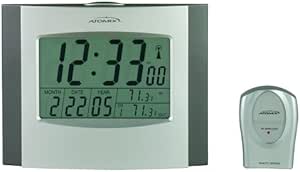 Amazon.com: Chaney Instruments Wireless Atomix Clock and Thermometer w ...