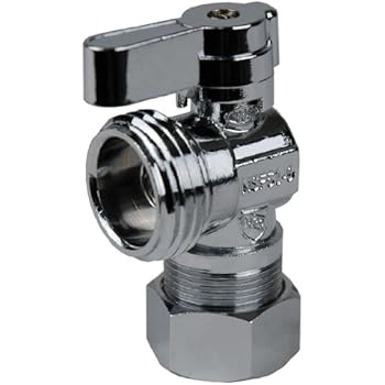 Amazon.com: 1/4 Turn Ball Pattern Washing Machine Valve, 5/8" OD ...