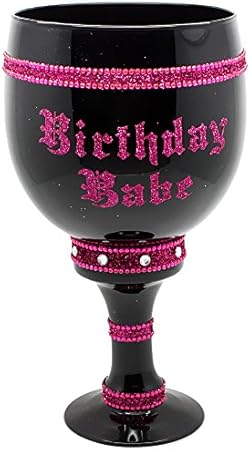 Amazon.com | Royale Pimp"BIRTHDAY BABE" Cup, Black: Goblets & Chalices