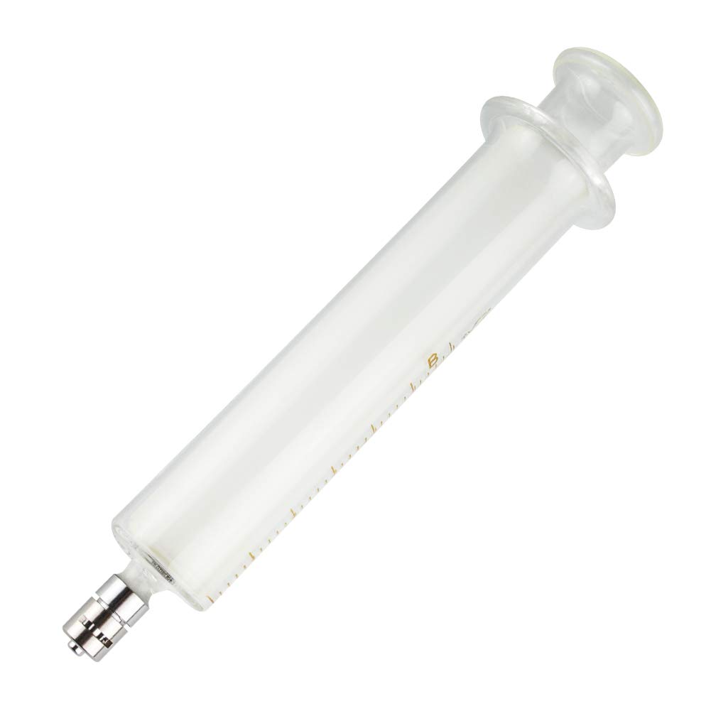 1pcs luer lock Seringue en verre de 50ml. Seringue sans aiguille ...