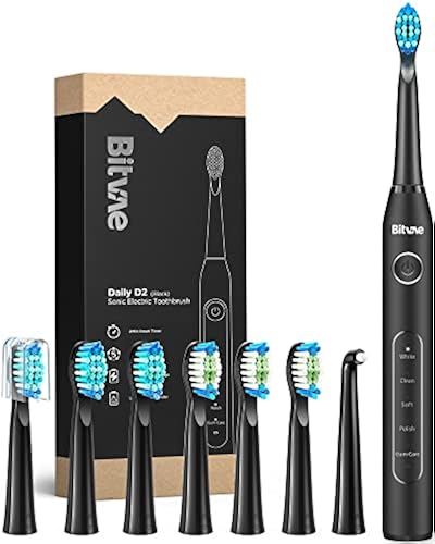 Bitvae Electric Toothbrush for Adults - Ultrasonic Electric Toothbrushes with 8 Brush Heads, ADA ...