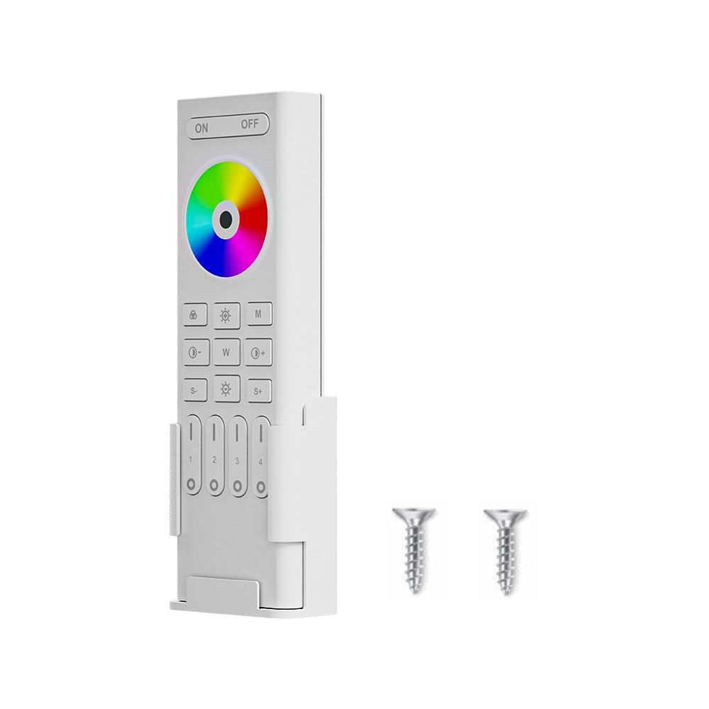 Xnbada RC03RF Wireless 2.4G RF 4 Zone RGB RGBW RGBCCT Wall Mounted & Mobile Smart Remote Powered ...