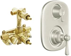 Moen T4111BN-3330 Kingsley Moentrol Trim Kit with Valve, Brushed Nickel ...