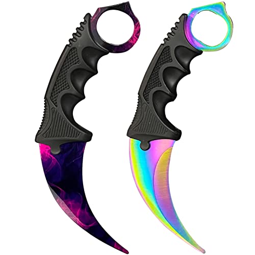 Karambit Knife Trainer Stainless Steel Practice Karambit Knife Fixed ...