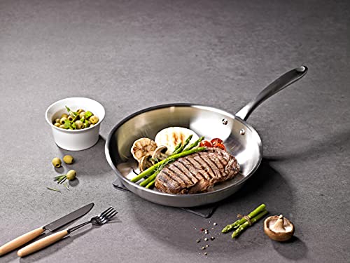 CHEF TOPF 5-ply Stainless Steel Frying Pan 11inch, Full 5-Ply Clad ...