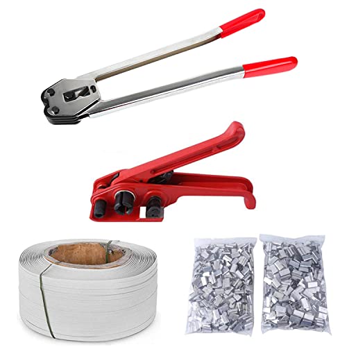 bimiti Pallet Packaging Strapping Kit 3937'' Length x 1/2" Wide Coil Reel Heavy Duty Banding ...