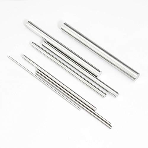 Sutemribor Diameter 2-10mm Aluminum Round Rods Bar for Knife Handle ...