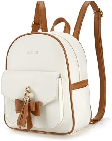 ECOSUSI Mini Backpack for Women Girls Cute Bowknot Small Backpack Purse ...