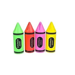 Amazon.com : Crayon Piggy Banks (12 Pack) : Toys & Games