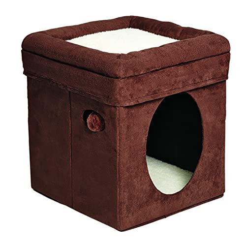 MidWest Homes for Pets 137-BR 'The Original' Curious Cat Cube, Cat ...