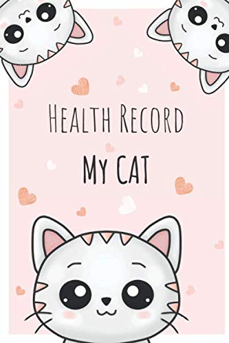 Health Record My CAT: Pet health record | Cat vaccination record book ...