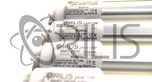 ORILIS 4 Light Fluorescent to LED Retrofit Conversion Kit - Includes (8) Lamp Holders , (4) 4 Ft ...