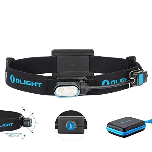 Olight Array Ultralight Rechargeable Headlamp Flashlight Two Cool White ...