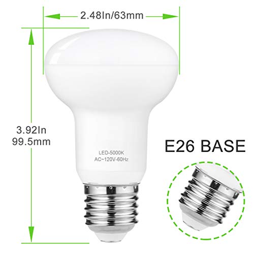 Dimmable R20 Led Light Bulbs, 7W(65W Incandescent Bulbs Equivalent ...