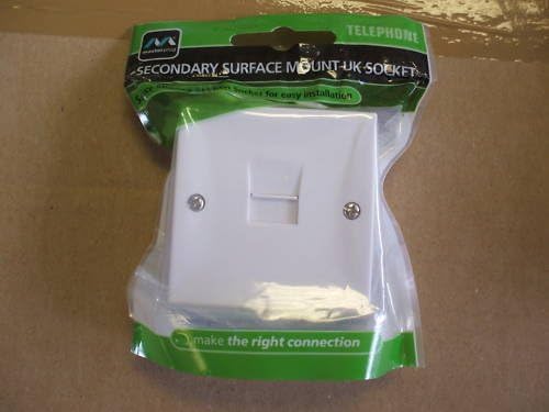 bt telephone extension socket bt type with back box: Amazon.co.uk ...