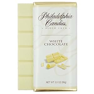 Amazon.com : Philadelphia Candies White Chocolate Bar, 3.5-Ounce ...