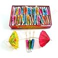 Amazon.com | Cocktail Parasol Drink Umbrellas - Box of 144: Cocktail ...