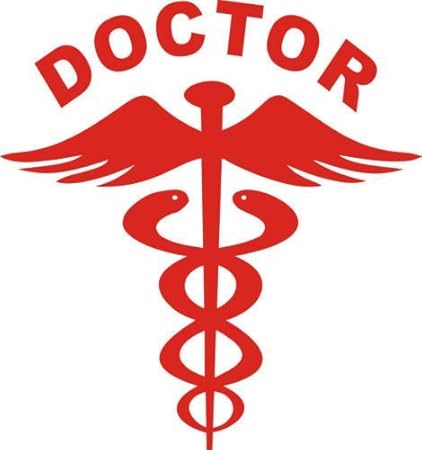 Buy marvellous Doctor Symbol Decal Sticker (Vinyl, 50x47 cm, Red ...
