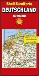 Deutschland, die grosse Shell Autokarte 1:750 000: Mit Notrufnummern ...