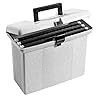 Pendaflex Portable File Box with File Rails, Hinged Lid with Double ...